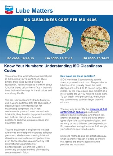 ISOCLEAN Certified Lubricants Program | Chevron Lubricants (US)