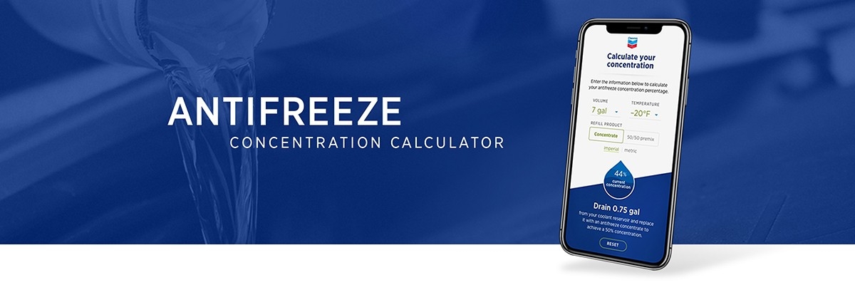 Antifreeze Concentration Calculator | Chevron Lubricants (US)
